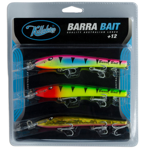 Killalure Barra Bait Lures - 3 Pack for barramundi