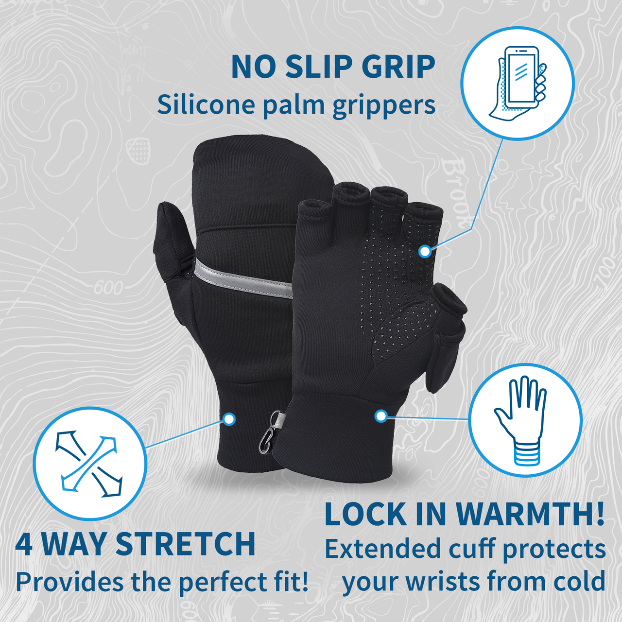 Convertible Mittens For Women | Convertible Mitten Gloves - TrailHeads