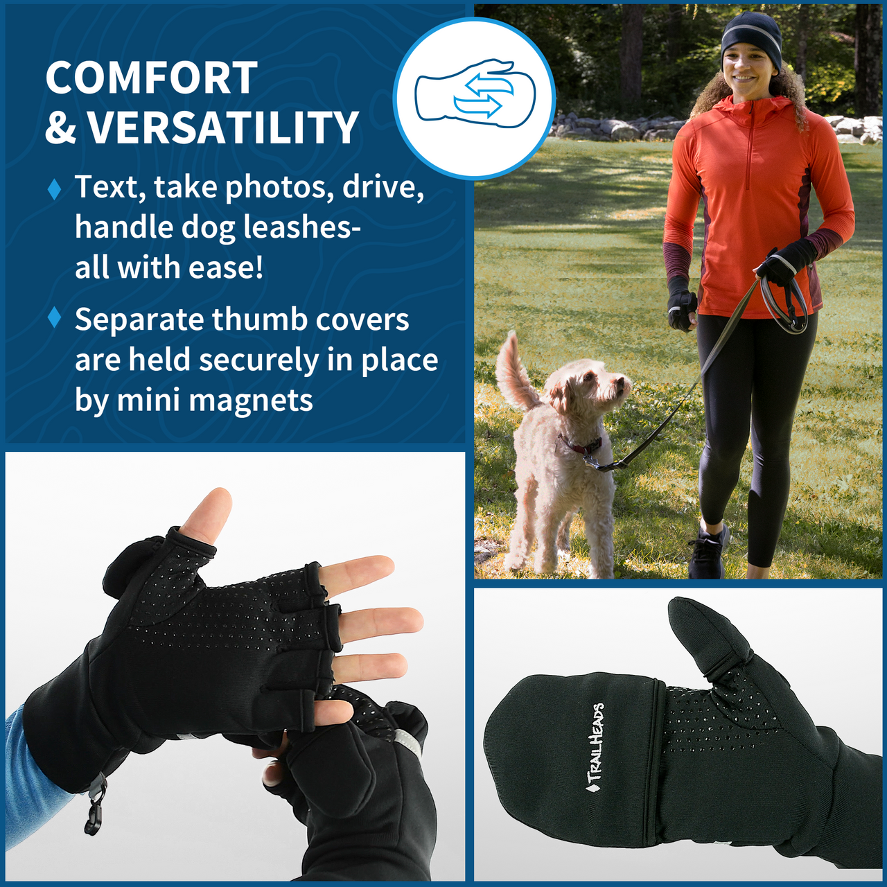 Convertible Mittens For Women | Convertible Mitten Gloves - TrailHeads