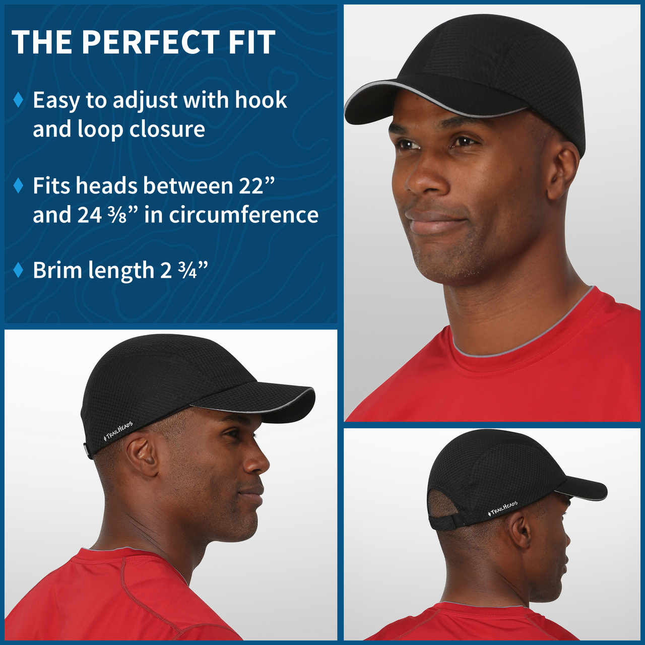 Race Day Mens Running Hat | Mesh Running Hat - TrailHeads