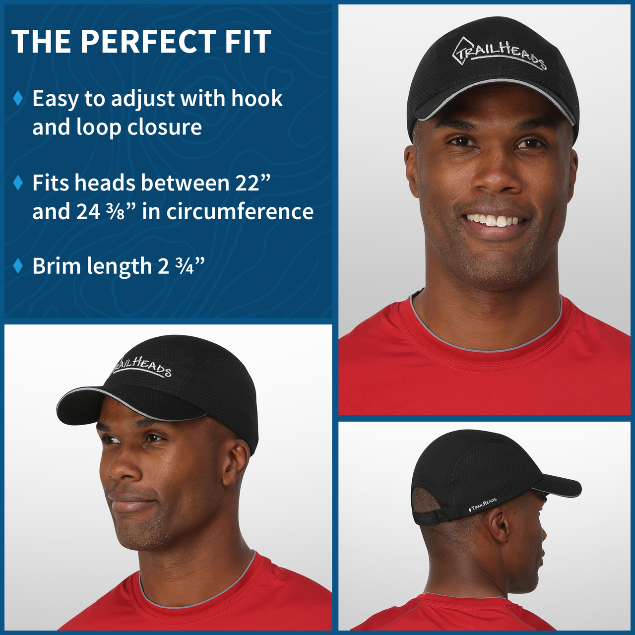 Race Day Mens Running Hat | Mesh Running Hat - TrailHeads