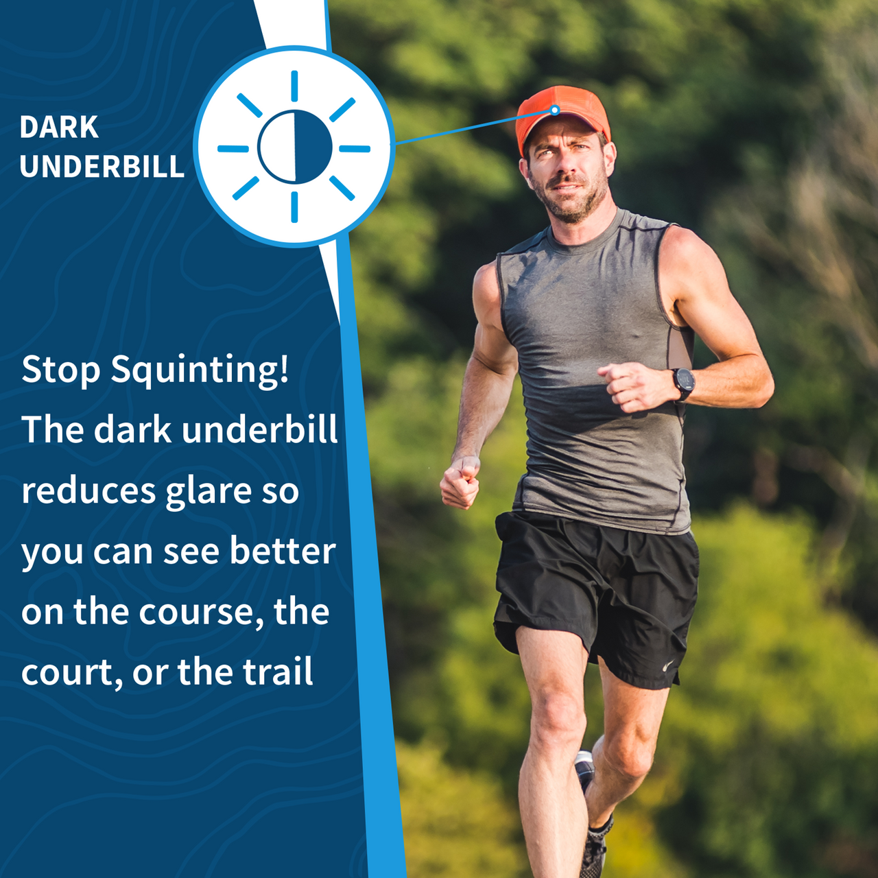 Race Day Mens Running Hat | Mesh Running Hat - TrailHeads