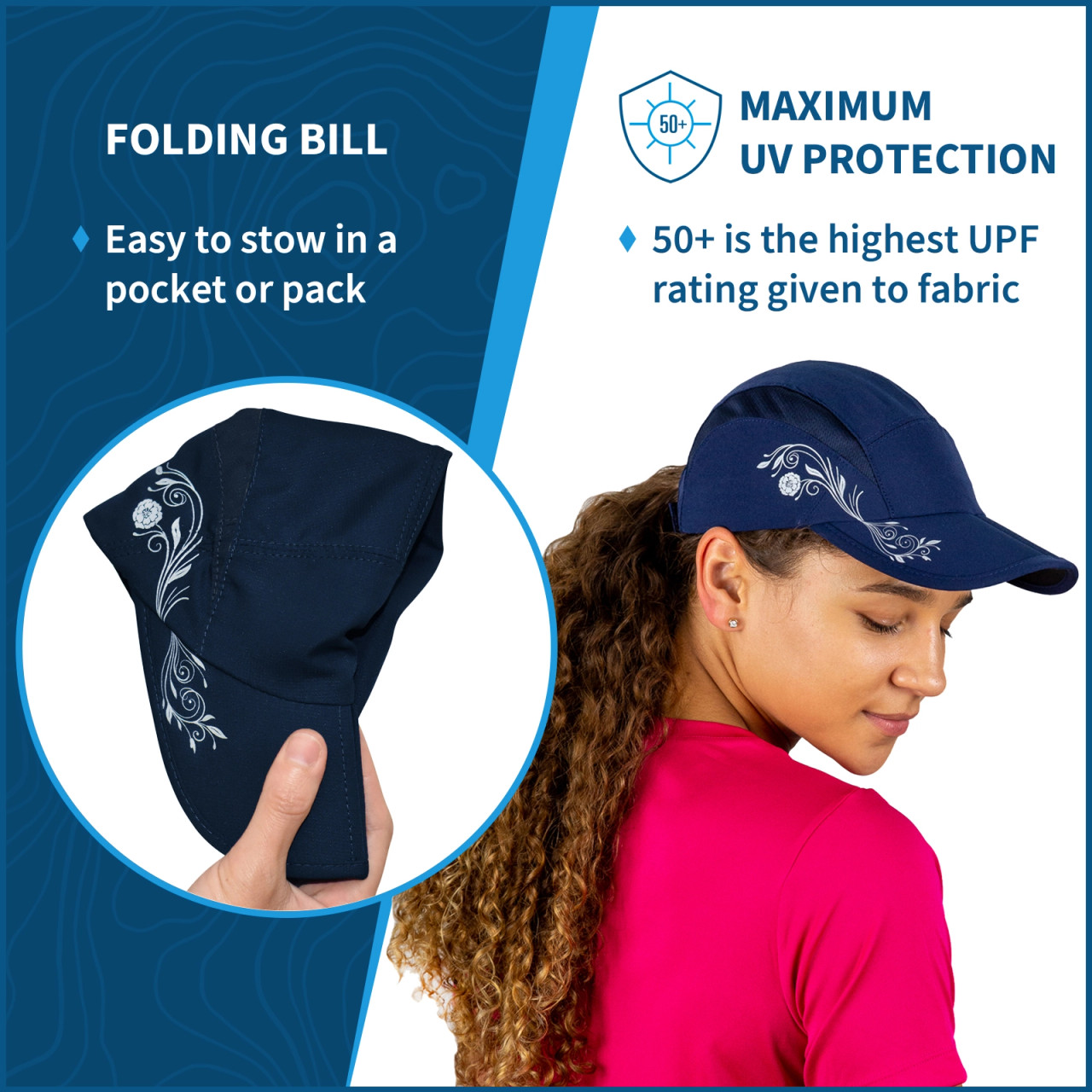 Women's Folding Hat with UV Protection
