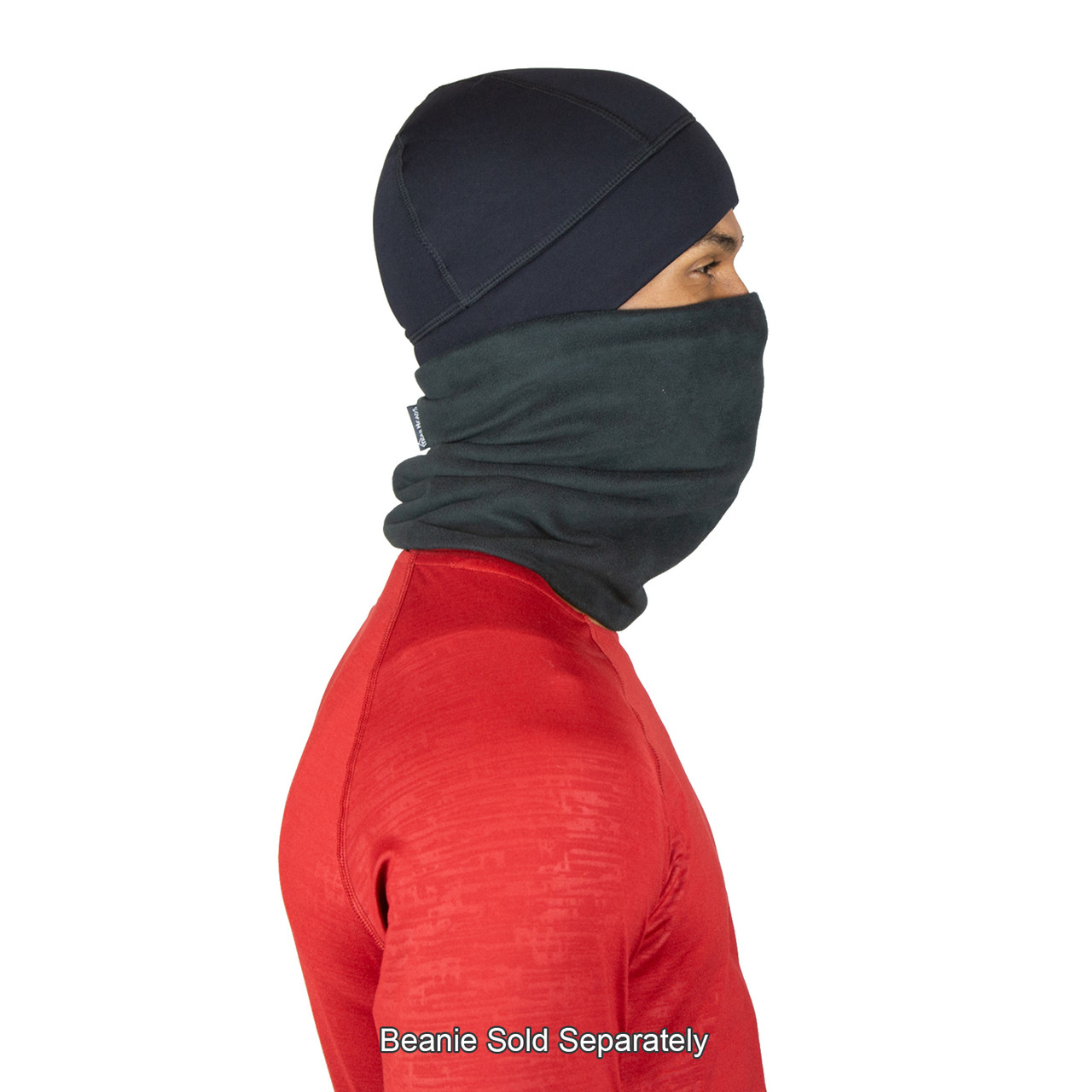 Fleece Neck Warmer - Double Layer Fleece / Black