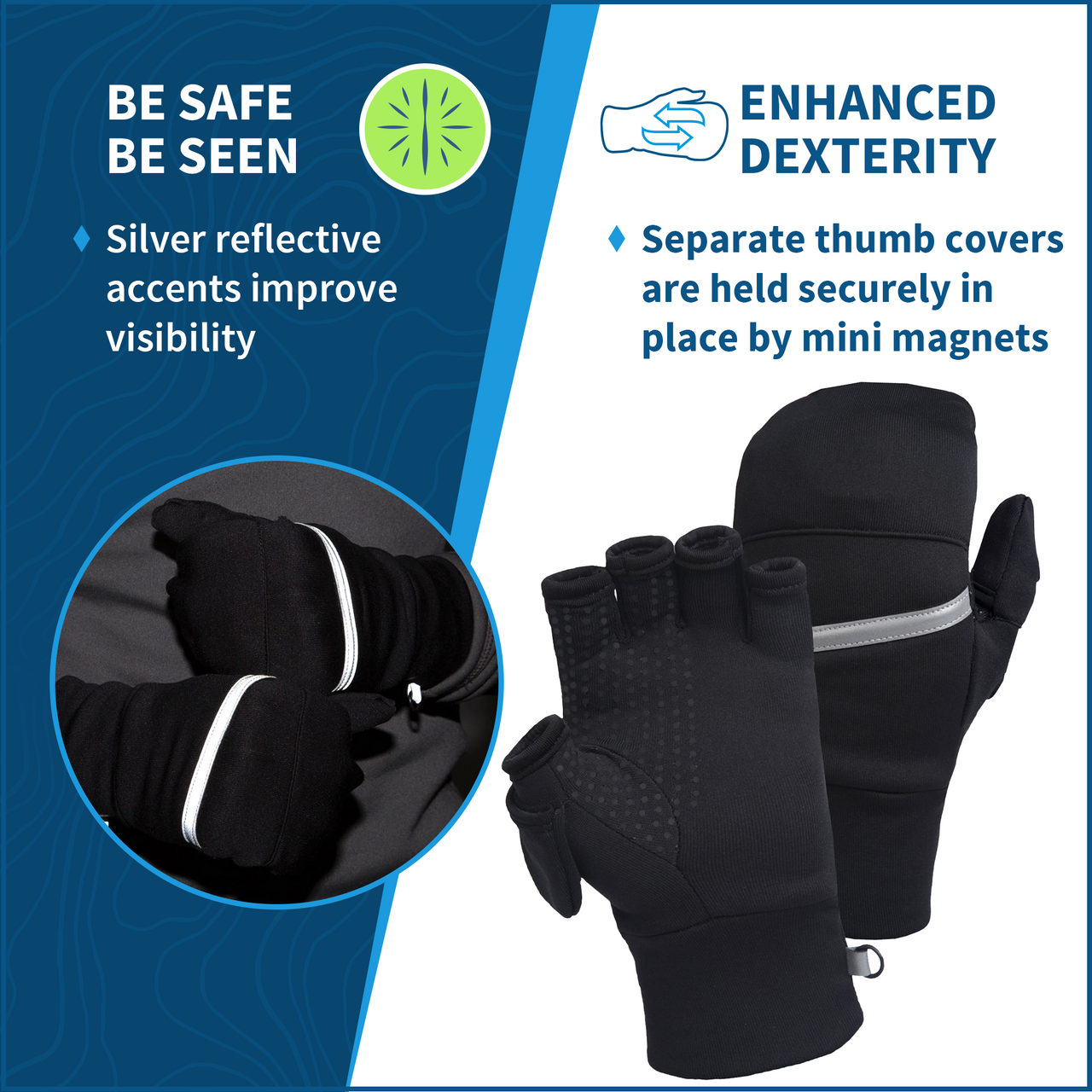 Mens Convertible Mittens | Convertible Mitten Gloves for Men - TrailHeads