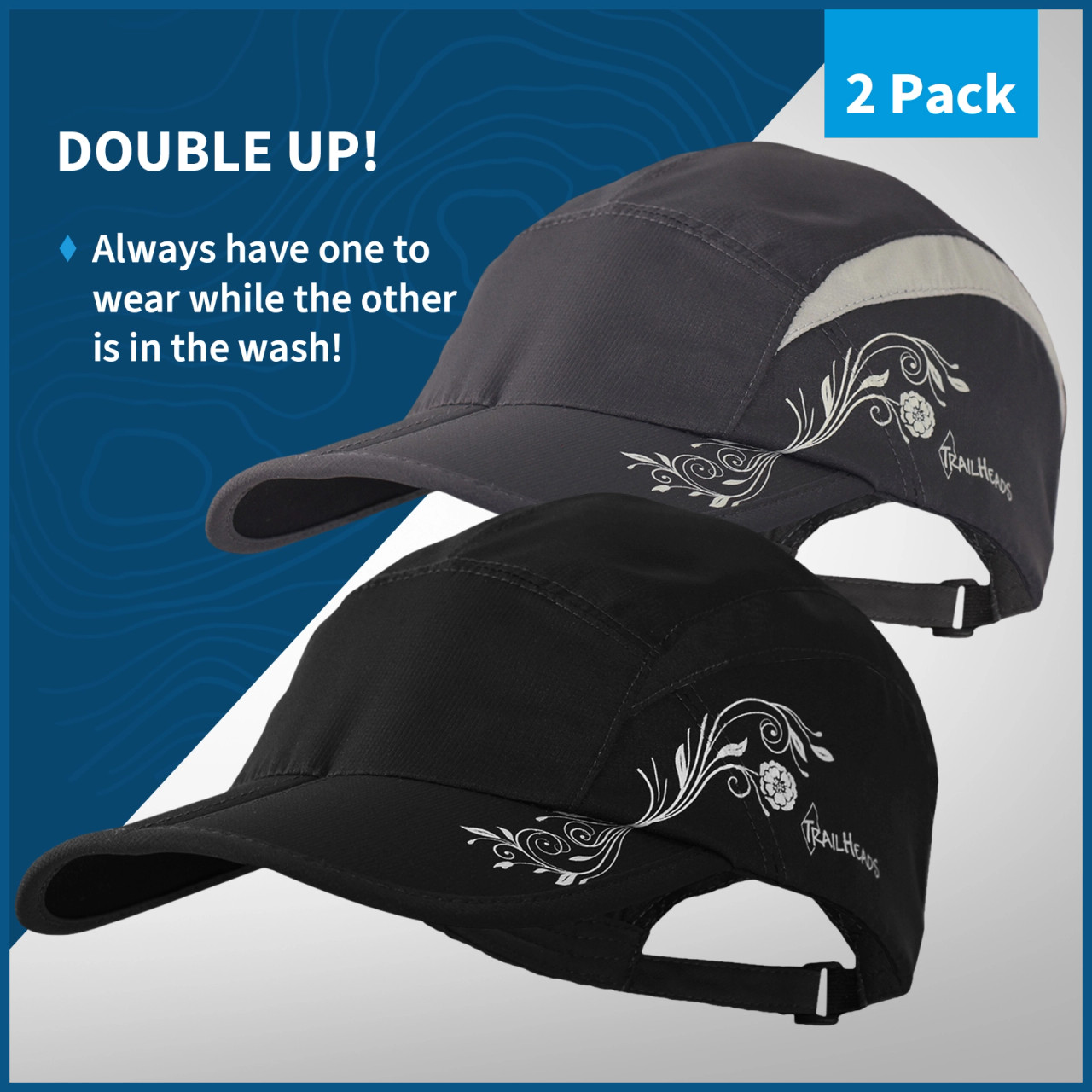 Women's Folding Hats with UV Protection - 2-pack