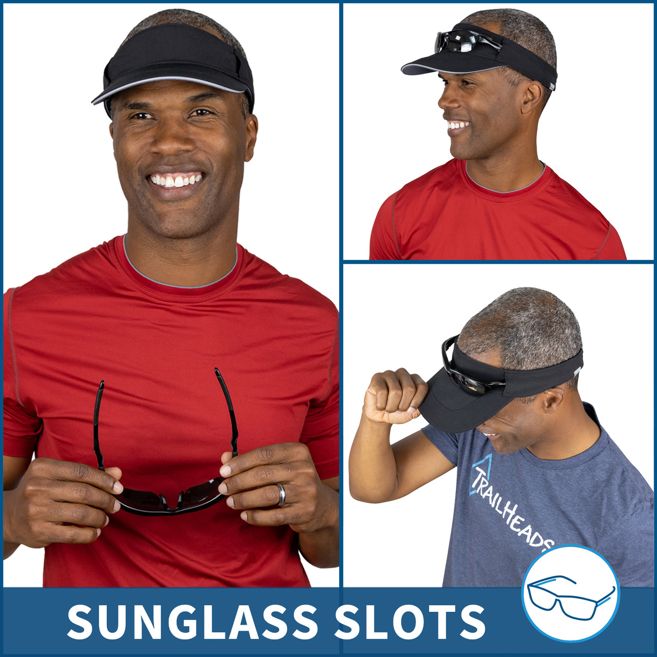 TrailHeads Men’s Sun Visor Hat - Traverse Series