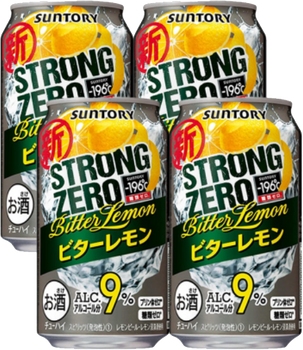 Suntory -196C Strong Zero Alcohol 9% 350ml (4 Pack)