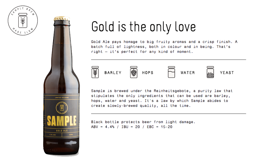 Sample Brew - Old Richmond Cellars