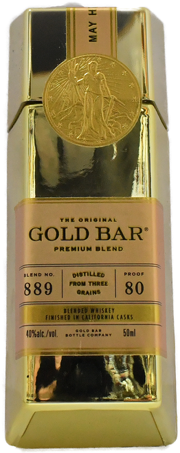 Gold Bar Premium Blended Whiskey Mini 50ml