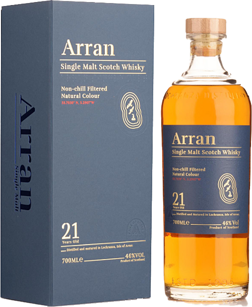 Arran 21 Year Old Single Malt Scotch Whisky 700ml