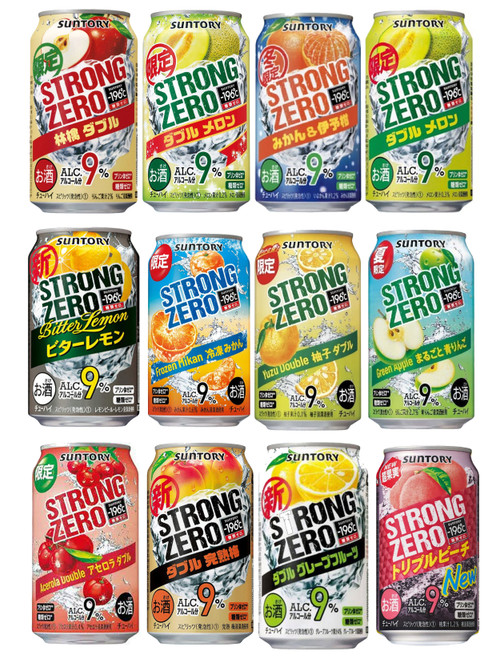 196C Strong Zero 9% MIX CASE 350ml x 24