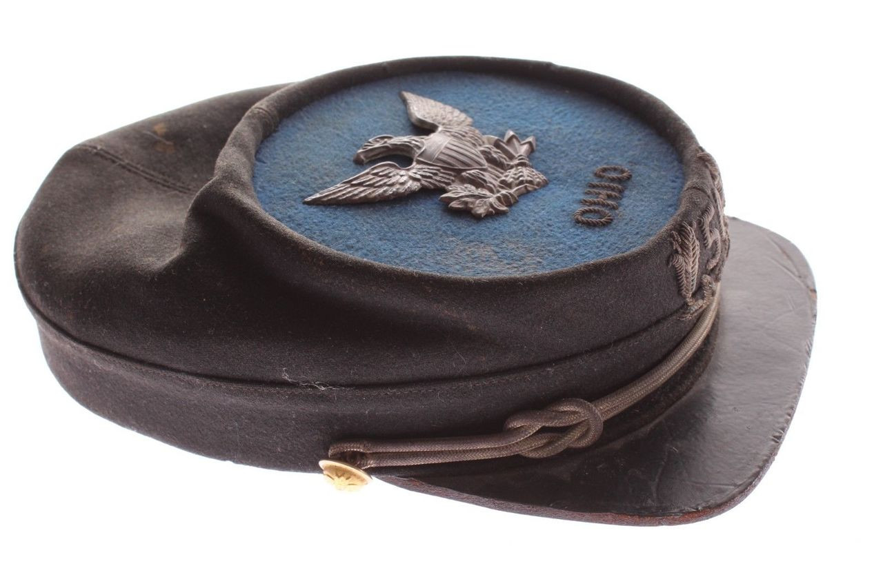 Original Civil War Ohio GAR Kepi Hat - Antique Mystique