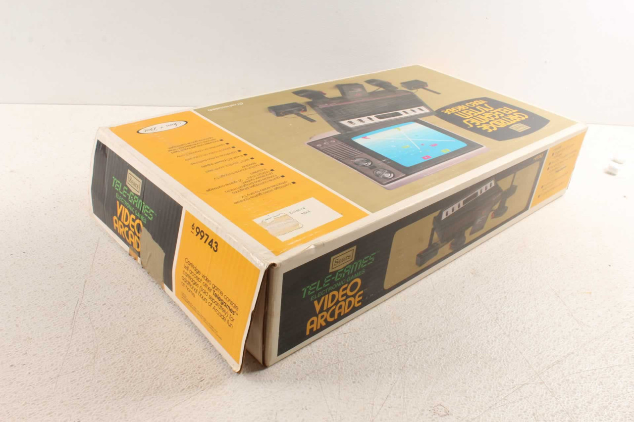 Vintage Sears Cartridge Telegames Video Arcade System Box - Antique ...