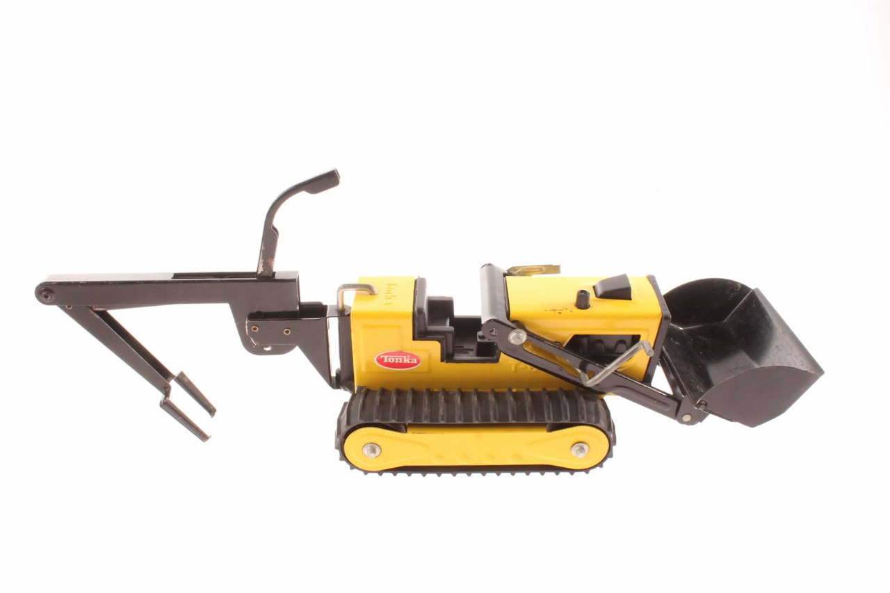 Vintage Tonka Toys Pressed Steel Trencher Backhoe Toy - Antique Mystique