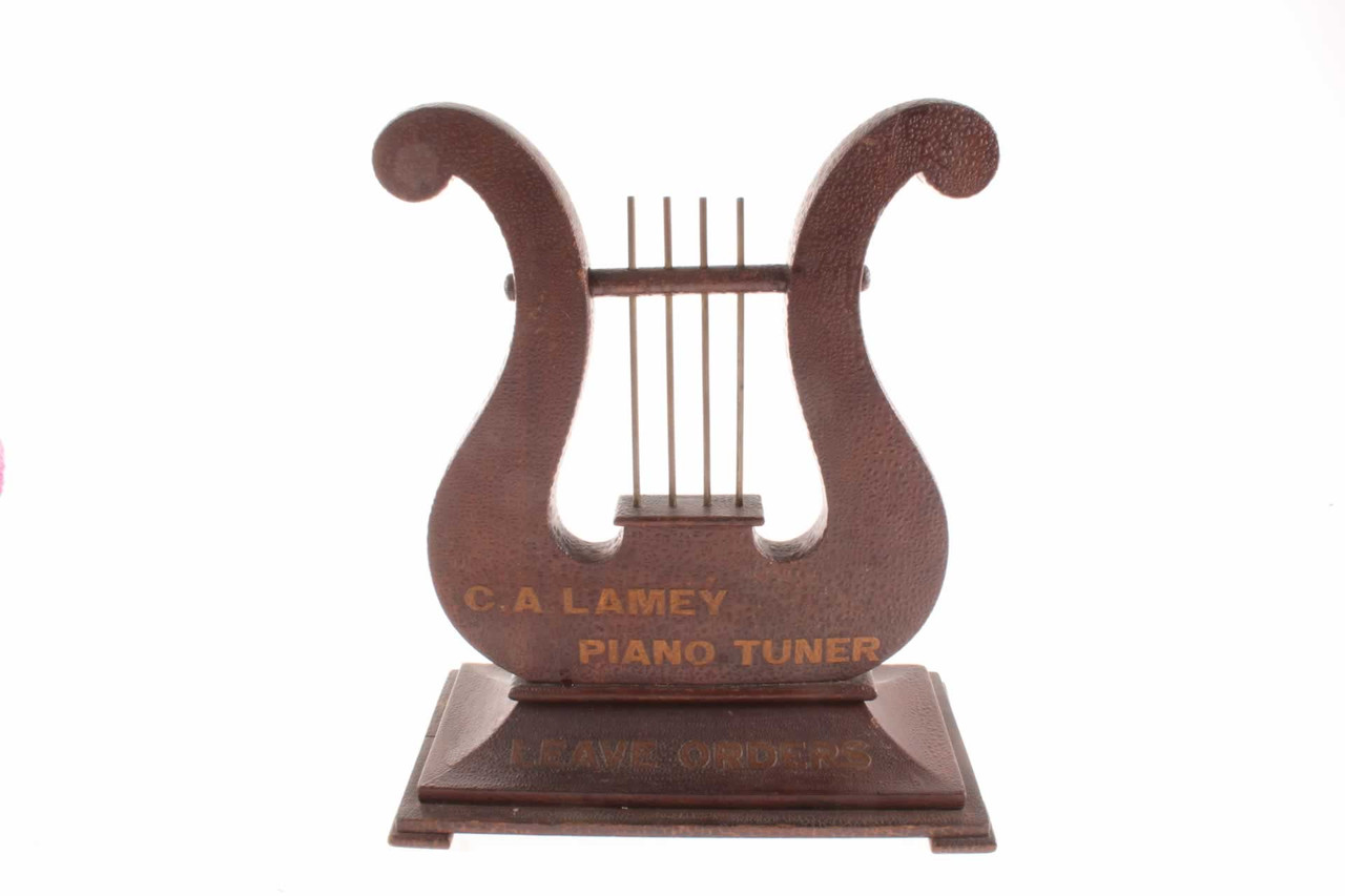 Unique Antique C. A. Lamery Piano Tuner Wood Musical Lyre Shape ...