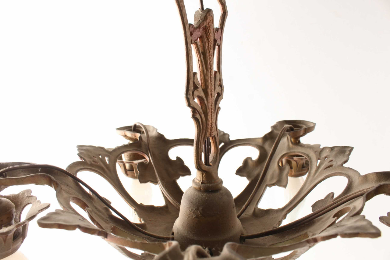 Nice Colorful Antique Hanging Ceiling Light Fixture - Antique Mystique