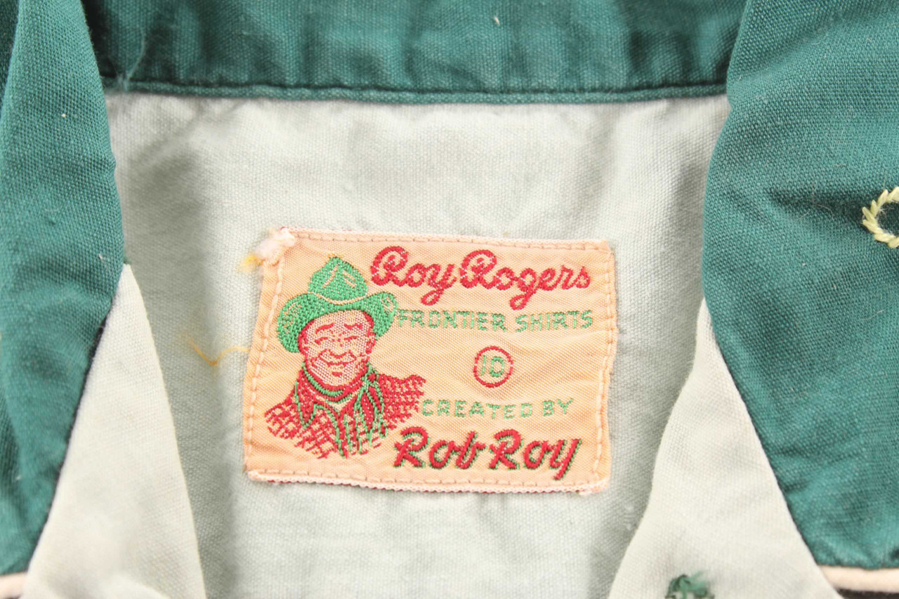 Vintage Roy Rogers & Trigger Boys Western Shirt & Original Tag Rob Roy ...