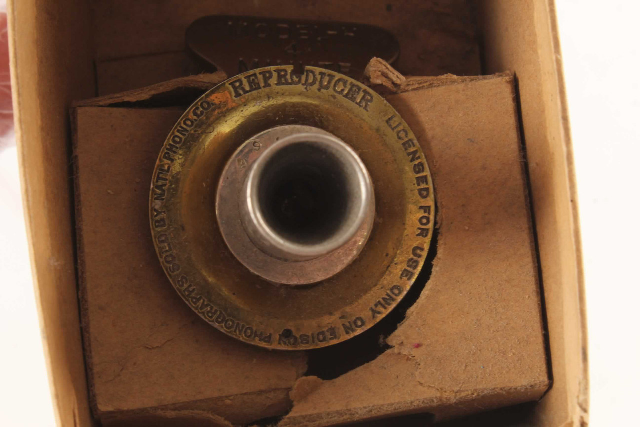 Vintage Edison Cylinder Phonograph Model H 4 Minute Reproducer & Box ...