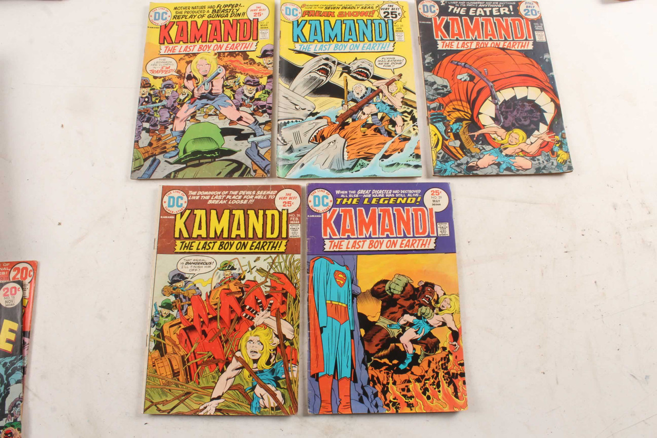 5 Vintage DC 1970's Kamandi The Last Boy On Earth Comic Books - Antique ...