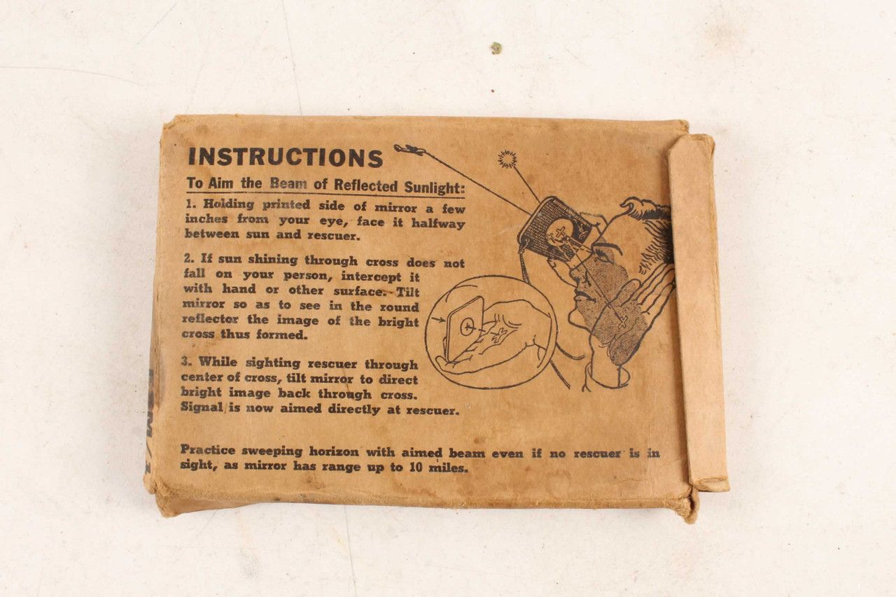 Vintage WW2 General Electric Emergency Signaling Mirror For Aircraft ...