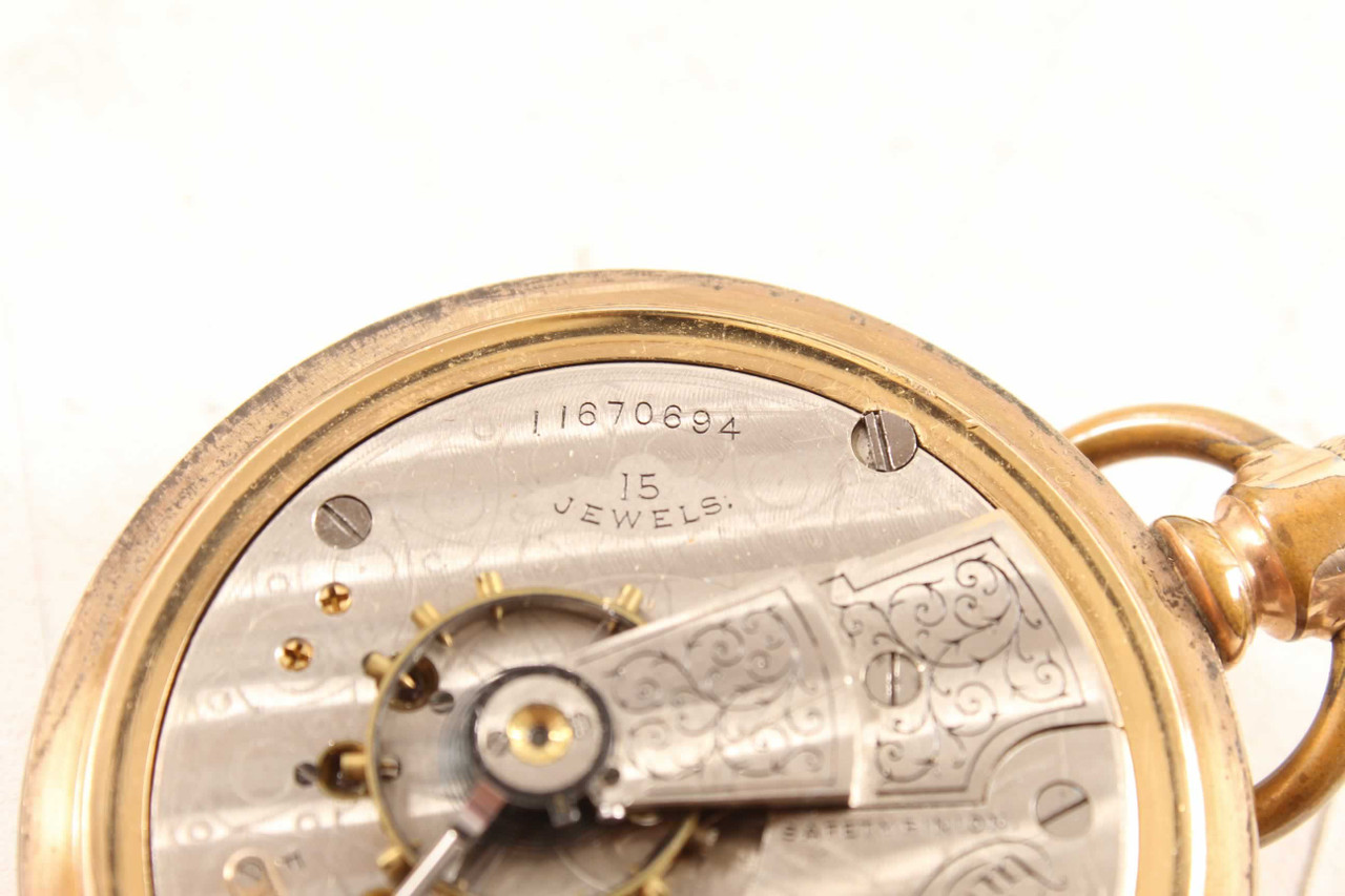Antique American Waltham 15 Jewel Pocket Watch CWC Planet Case ...