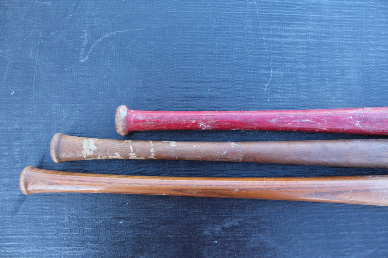 3 Vintage Baseball Bats H&B Pro Coca Cola H&B John Kobs Hanna Batrite ...