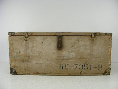 This vintage World War II military trunk or foot locker belonged to ...