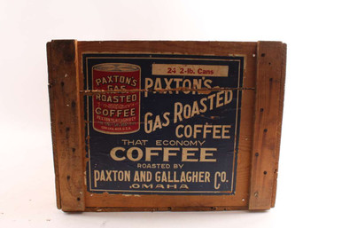Old Paxton & Gallagher Roasted Wood Coffee Box