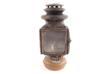 Vintage Ford Car Side Lamp With Brass Brown Manufacturing