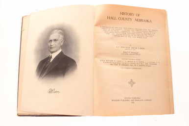 Rare Antique 1920 History Of Hall County Nebraska Book Buechler & Barr ...