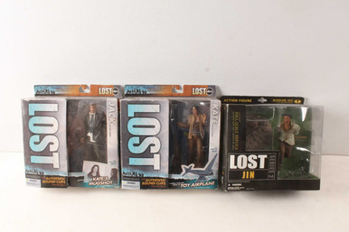 3 Vintage Lost Action Figures In The Box - Antique Mystique