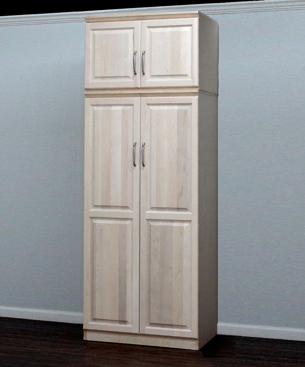 Raised Panel Wardrobe, With Storage Top | Gothic Furniture