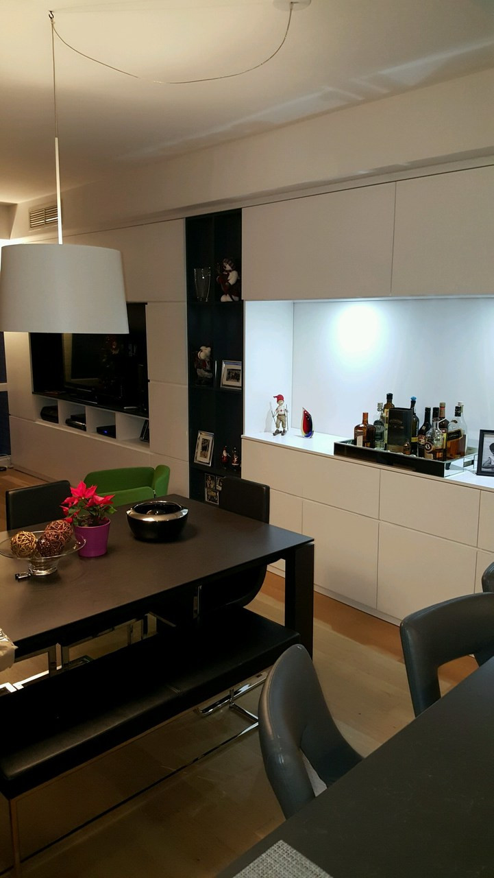 Custom - Modern Wall Enclosed Entertainment Center | Gothic Furniture