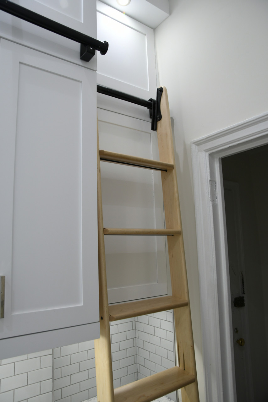 Custom - Modern Kitchen with Sliding Ladder | Gothic Furniture