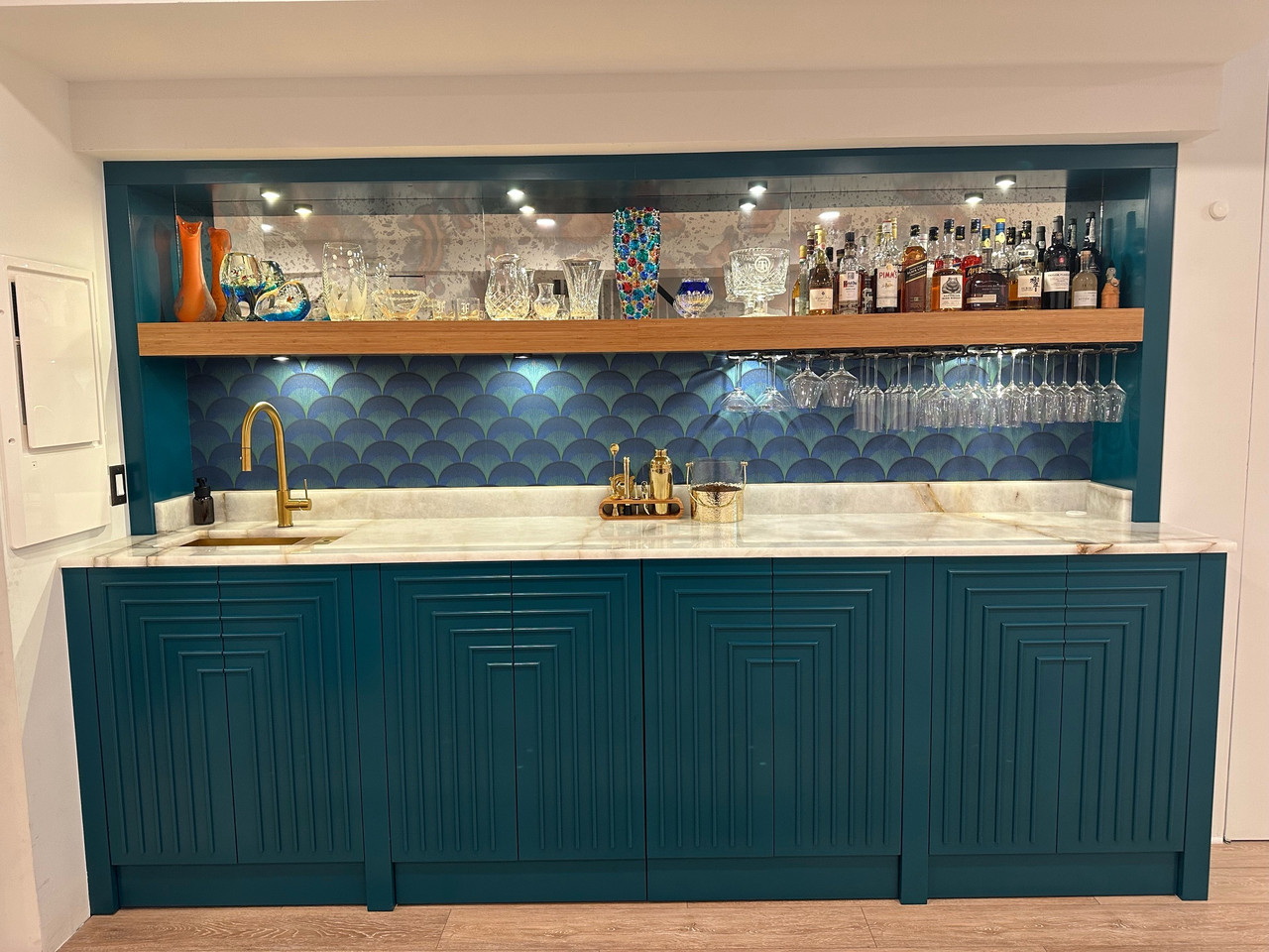 Custom - Bar with Floating Shelf