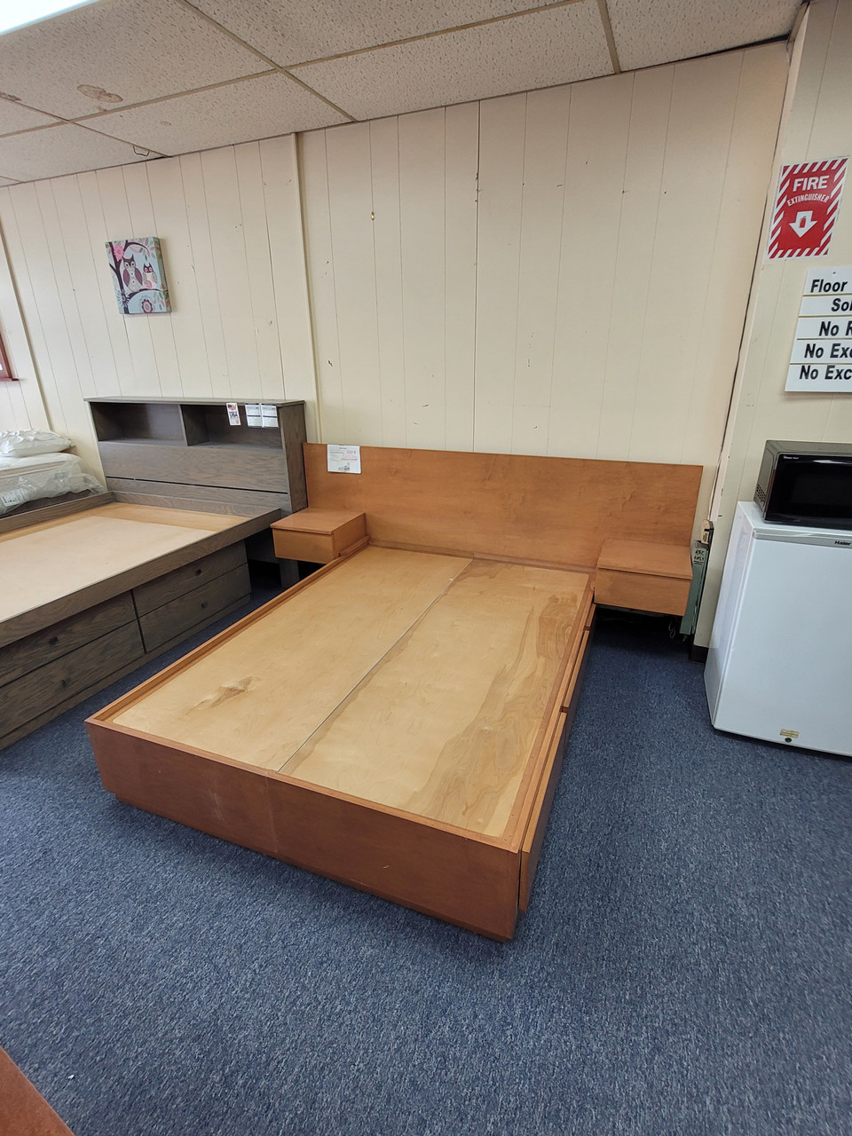 Full Size Captains Bed + Headboard - FLOOR MODEL