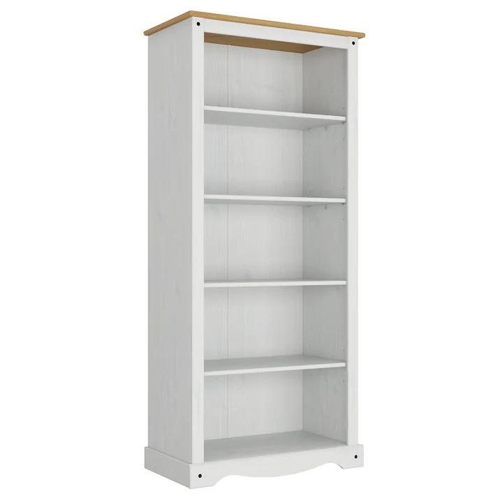 Corona Snow 5 Shelf Bookcase