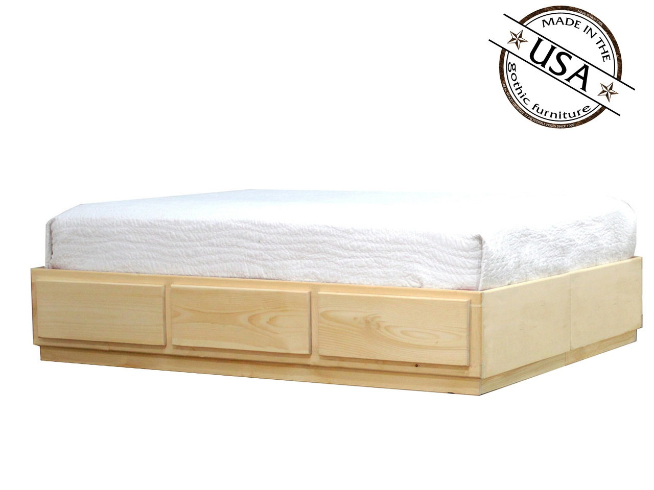King captain bed with storage store