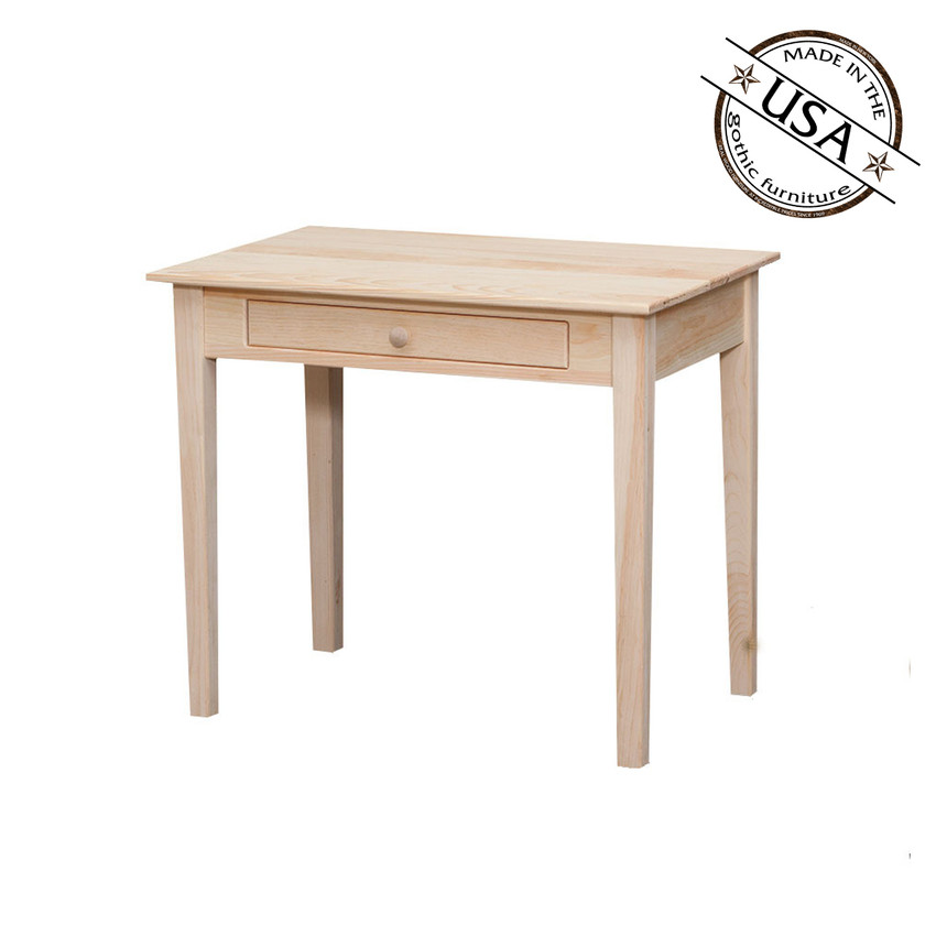 Elmhurst One Drawer Writing Desk | Pine Wood | Gothic Furniture | GV