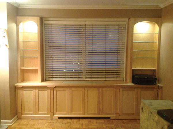 Custom - Wall to Wall Radiator Cover with Display | Gothic Furniture