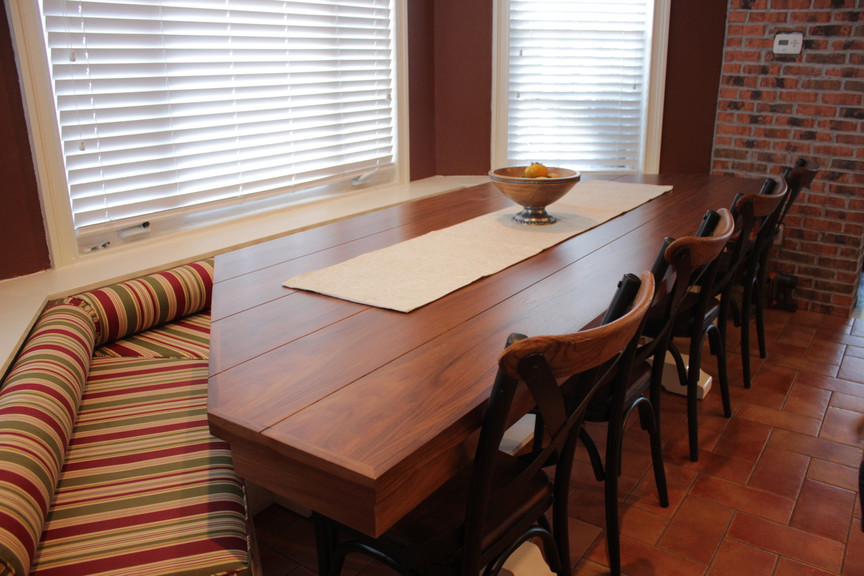Custom - Under Window Bench and Two Tone Table | Gothic Furniture