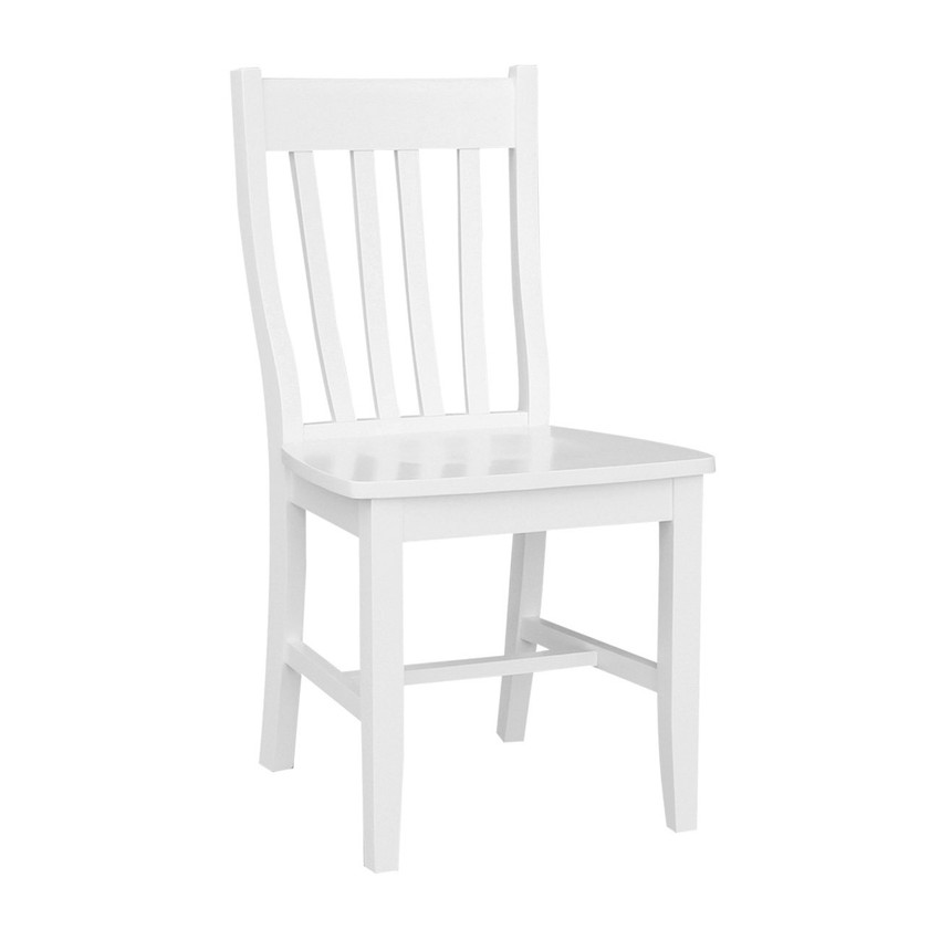Hampton Pure White Schoolhouse Chair (Set of Two) | Made By: John ...