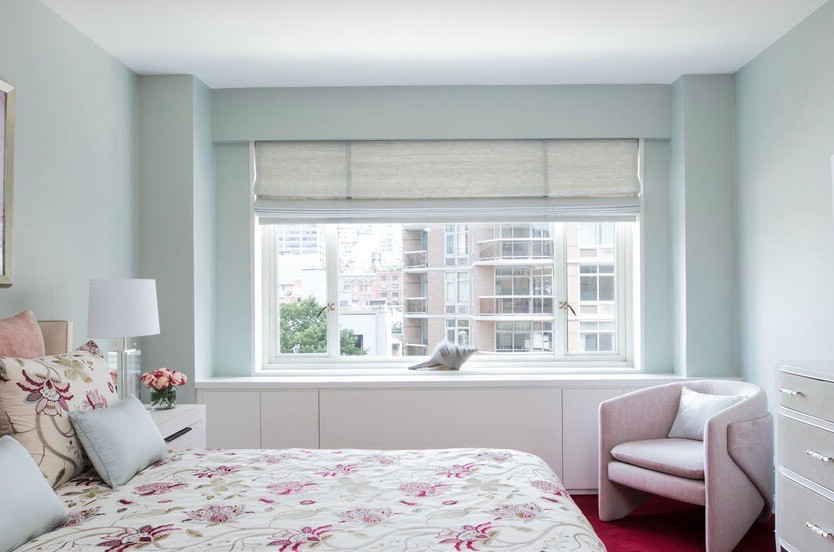 Custom - Wall to Wall Built-in Pure White Radiator Cover with Storage ...