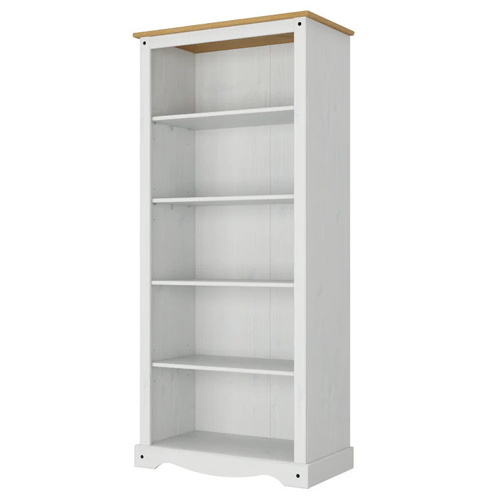 Corona Snow 5 Shelf Bookcase