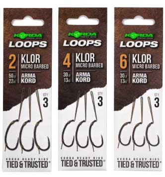 Korda Klor Ready Tied Loop Rigs - Carp Kit International