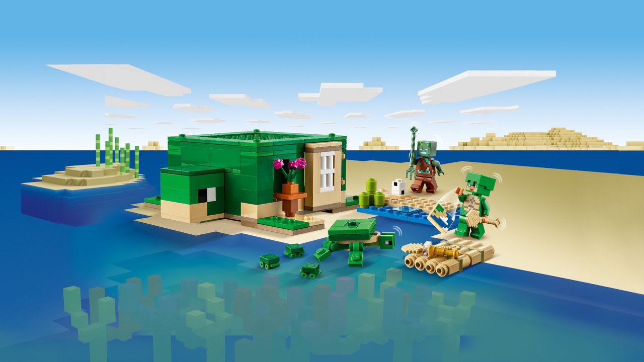 LEGO Minecraft 21254 The Turtle Beach House - Toy Store