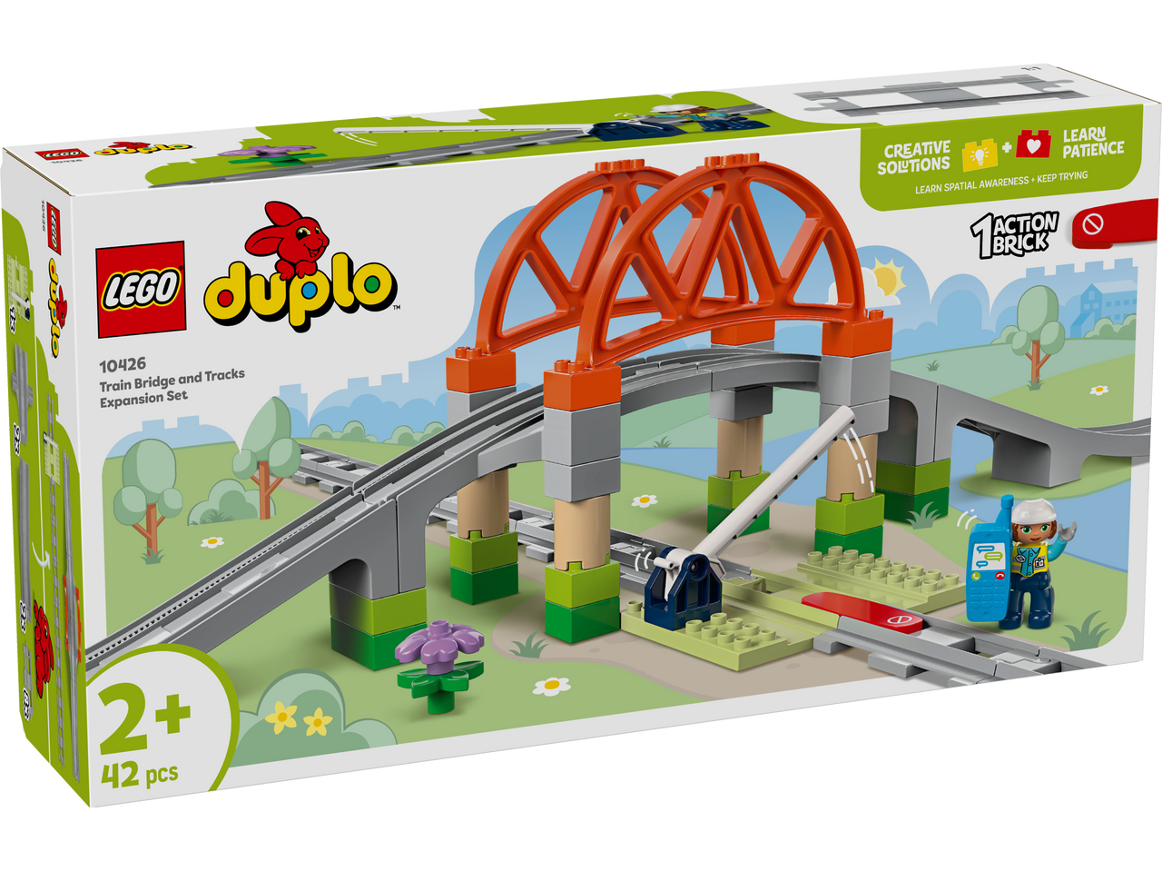LEGO DUPLO 10426 Train Bridge and Tracks Expansion Set - Toy Store