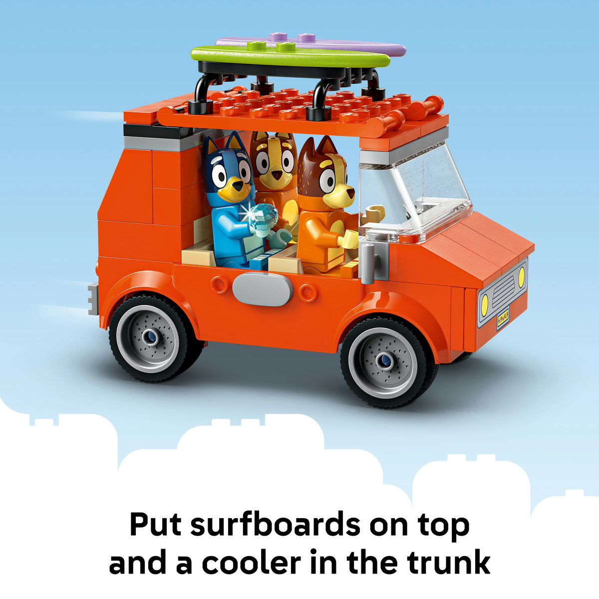 LEGO Bluey 11202 Bluey's Beach & Family Car Trip - Toy Store