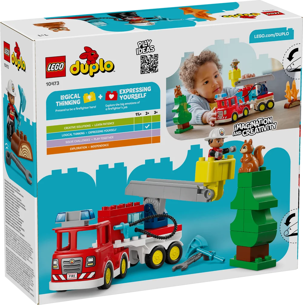 LEGO DUPLO10473 Fire Truck with Hose and Firefighter - Toy Store